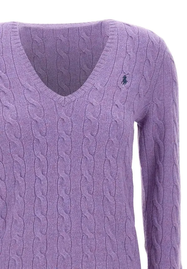 Polo Ralph Lauren V-neck Embroidered Logo Sweater