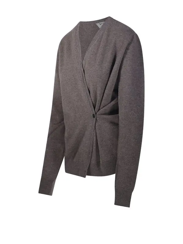 RÓHE Twisted Ballet Wool Cardigan