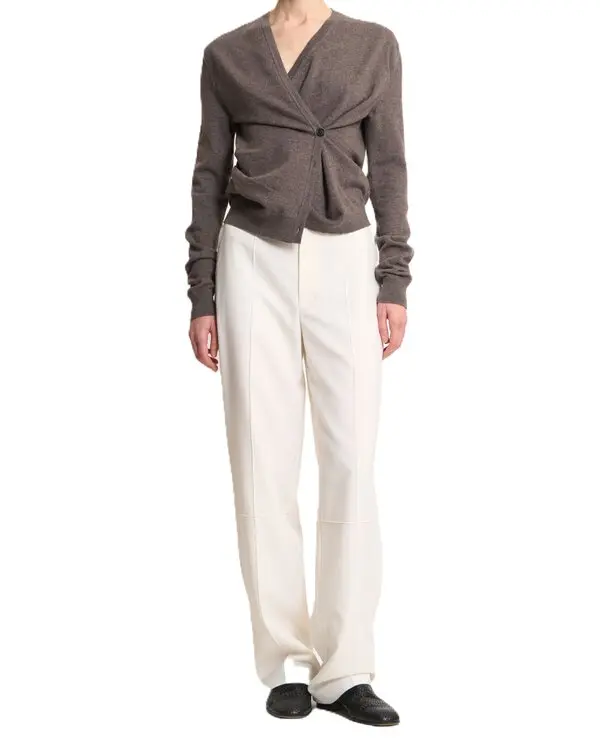 RÓHE Twisted Ballet Asymmetrical Cardigan - Mud