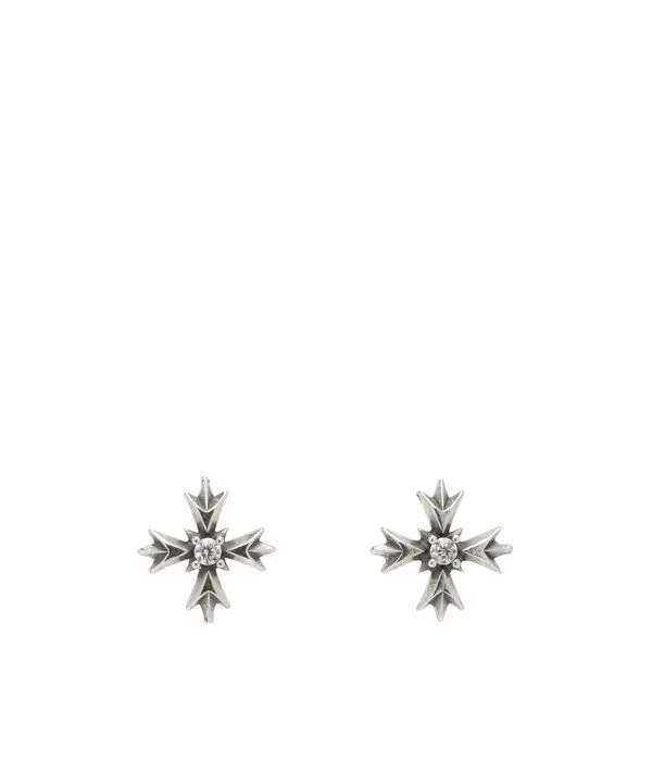 Emanuele Bicocchi Crest Crystal Earrings