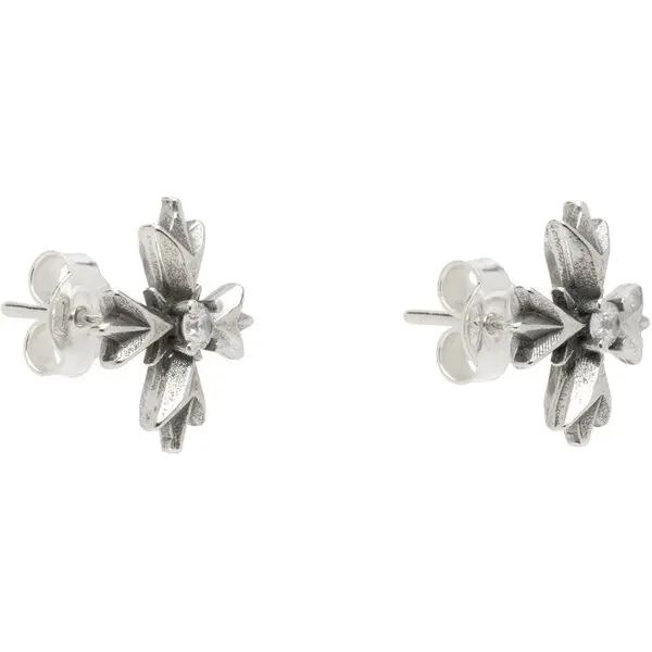 Emanuele Bicocchi Crest Crystal Earrings