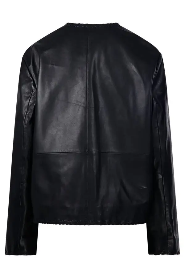 RÓHE Blanket-stitch Leather Jacket