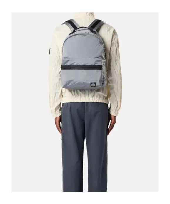 Stone Island Backpack With Front Pocket And Adjustable Padded Straps