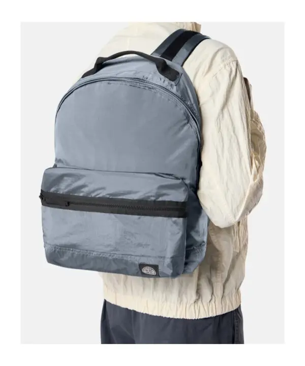 Stone Island Backpack With Front Pocket And Adjustable Padded Straps