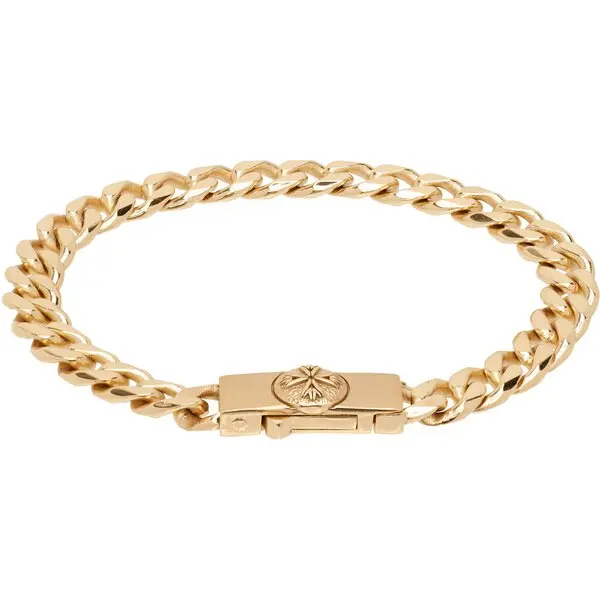Emanuele Bicocchi Engraved Logo Chain Bracelet