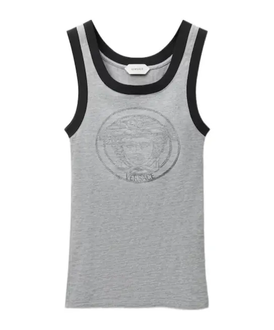 Versace Printed Tank Top - Grey