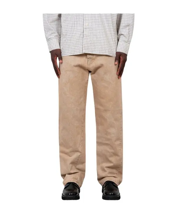 SUNFLOWER Logo Patch Straight-leg Jeans