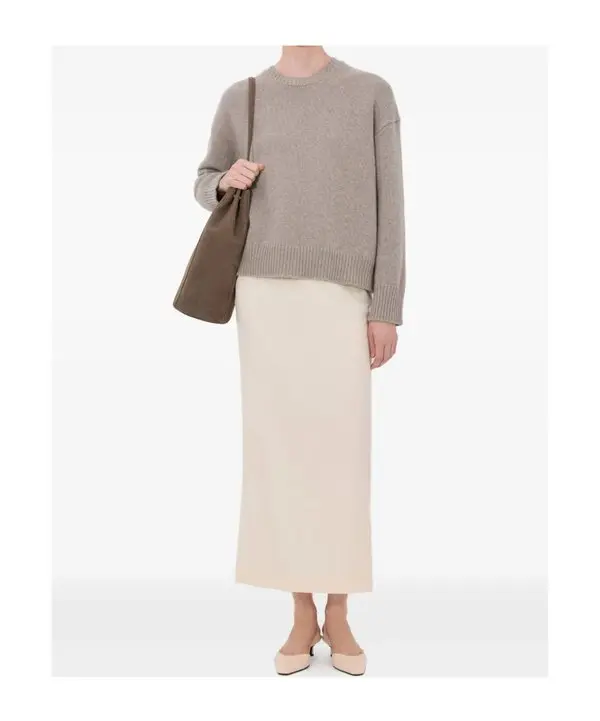 LOULOU STUDIO Pia Drop-shoulder Sweater - Stone