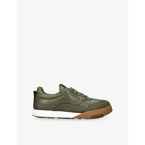 Givenchy Yard Leather And Suede Trainers - Khaki