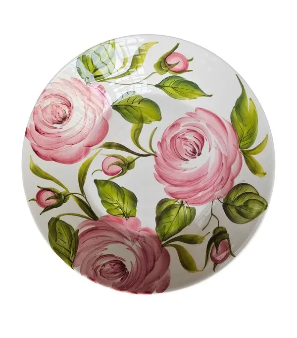 LES-OTTOMANS Ceramic The Roses Bowl - Pink