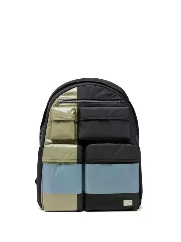 DIESEL® Multi-pkts Colour-blocked Multi-pocket Backpack