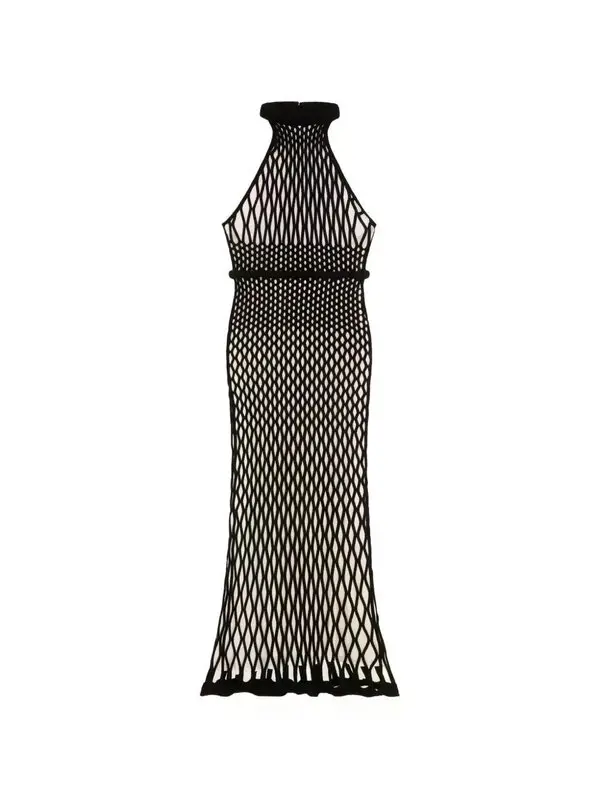 Givenchy Open-knit Halterneck Maxi Dress