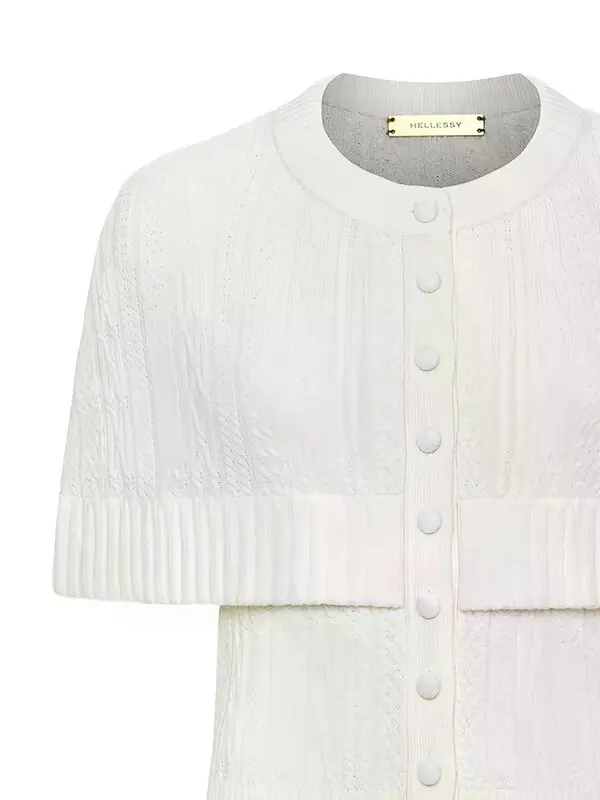 Hellessy Hellesy Caspian Cable-knit Short-sleeve Cardigan