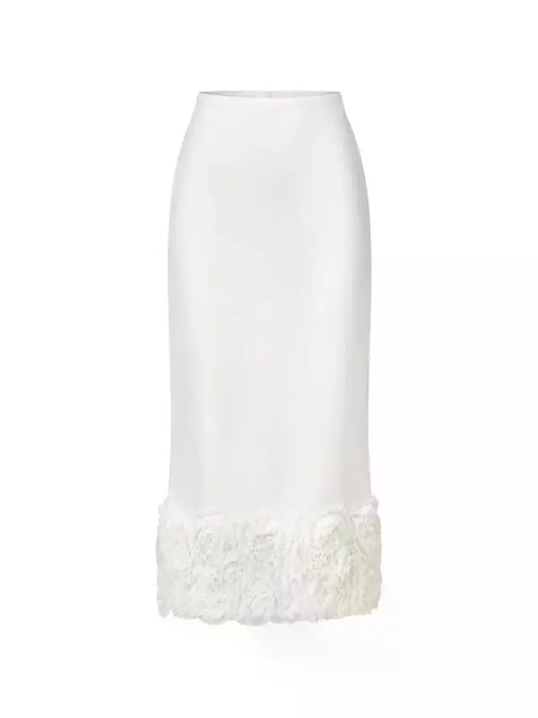 Alexis Cormara Ruffled-trim Midi Skirt