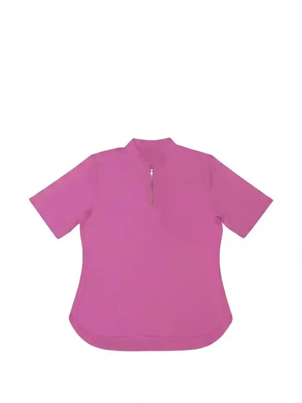 OFLAB Zip-fastening Short-sleeve Top