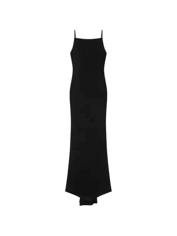 Givenchy Spaghetti-strap Back-drape Maxi Dress