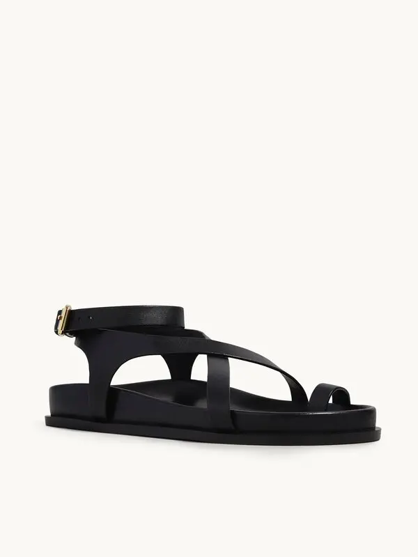 A.emery The Jalen Slim Sandal - Black