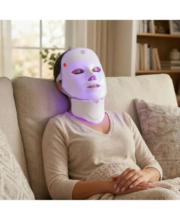 PURSONIC 7 In 1 Led Light Therapy Face And Neck Mask And Led Light Therapy Panel