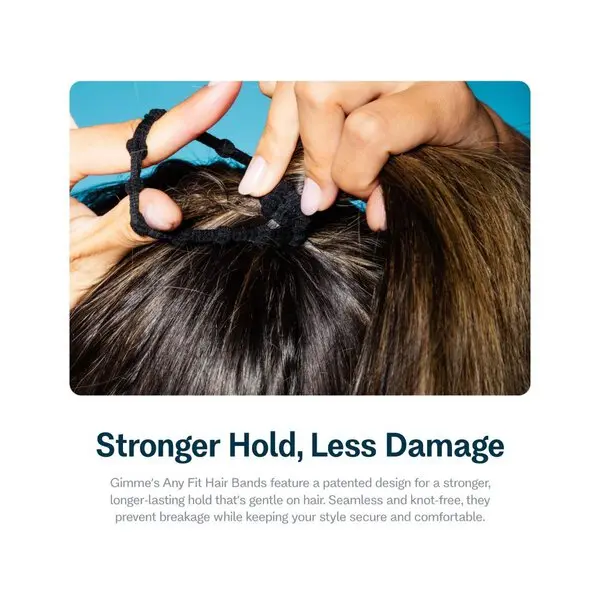 GIMME BEAUTY Spring Back Hair Bands No-snag Elastic Ponytail Holders For Medium Hair