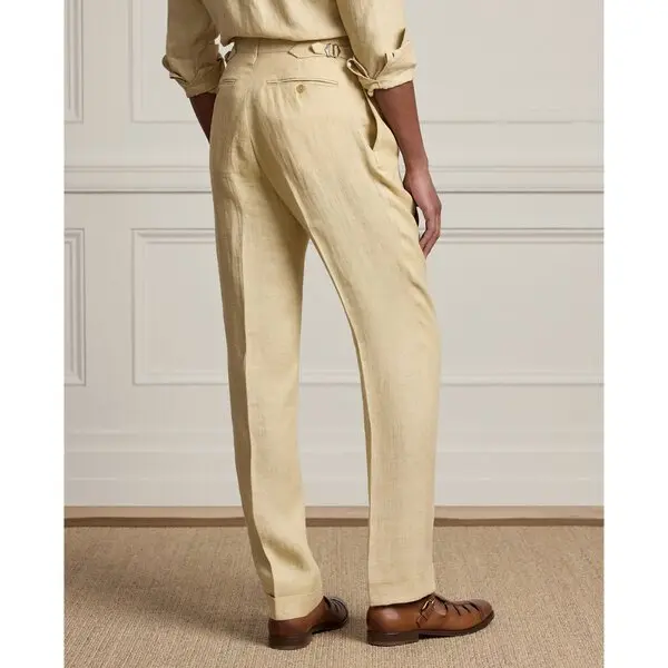 Ralph Lauren Gregory Hand-tailored Linen Trouser