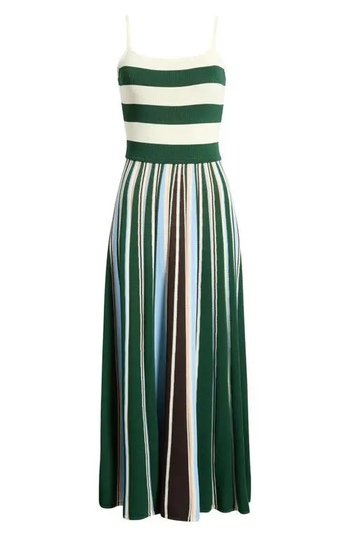 Torn By Ronny Kobo Elena Mixed Stripe Sweater Dress