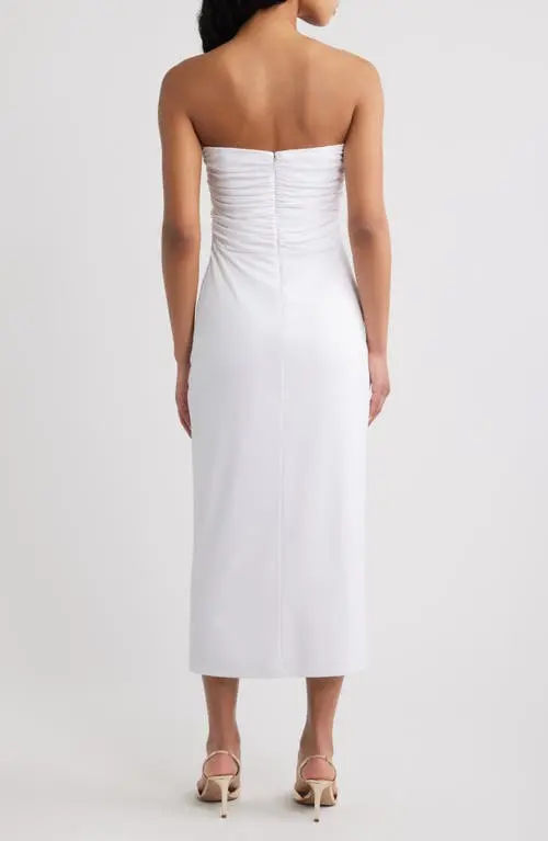 Torn By Ronny Kobo Sandrine Strapless Cutout Detail Dress - Ivory