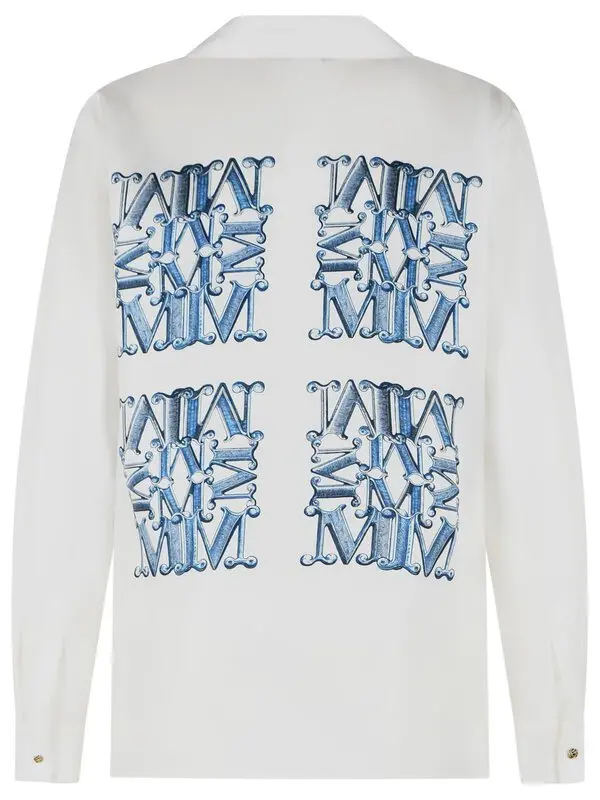 Max Mara Silk Twill Shirt - White