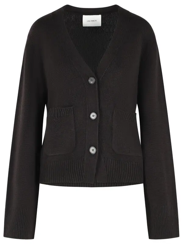 LISA YANG Danni Cashmere Cardigan - Brown