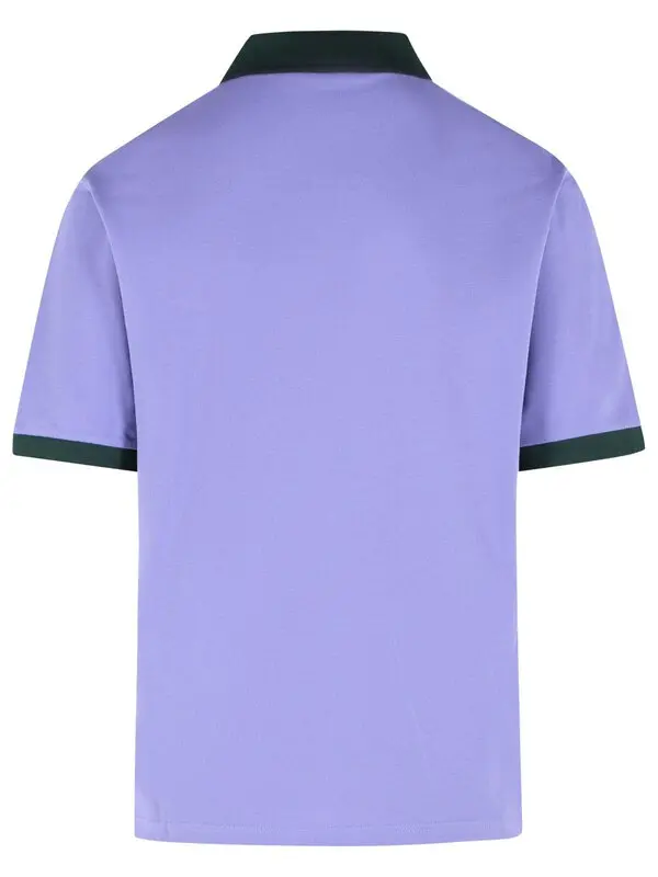 Marni Cotton Polo Shirt - Purple