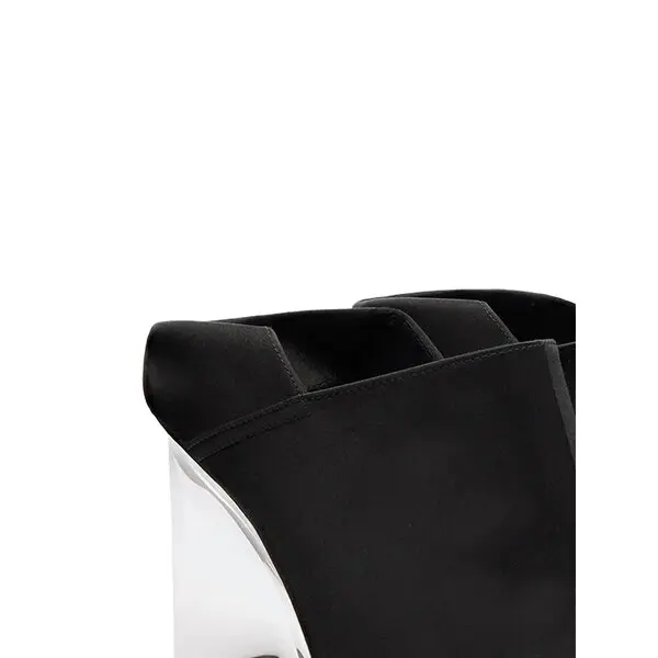 Alaïa Mesh And Patent Leather Mary Jane Block Heel Shoes - Black