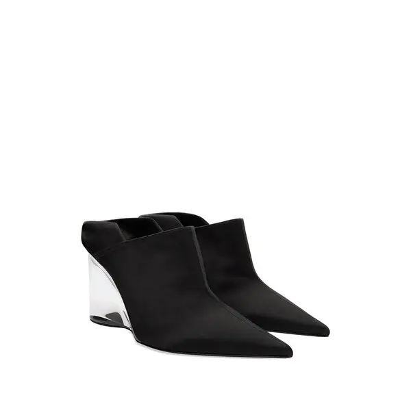Alaïa Mesh And Patent Leather Mary Jane Block Heel Shoes - Black