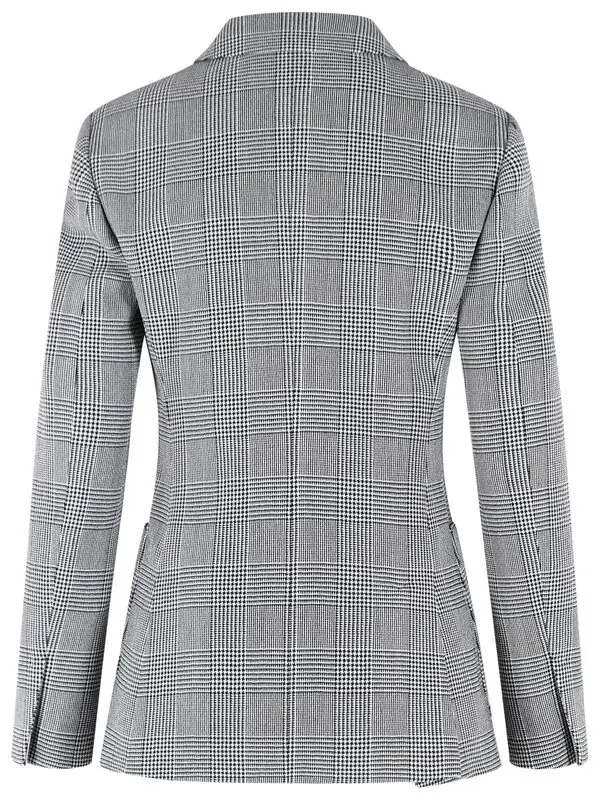 Max Mara Accordion Blazer In Virgin Wool - Blue