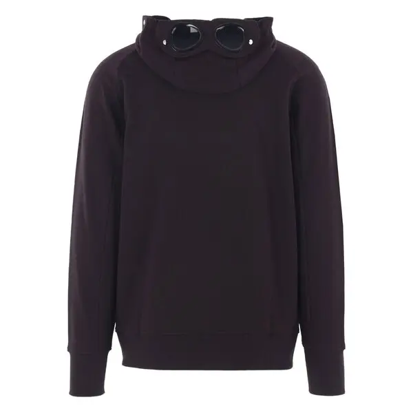 C.P. COMPANY Zip-up Cotton Hoodie With Goggles Detail