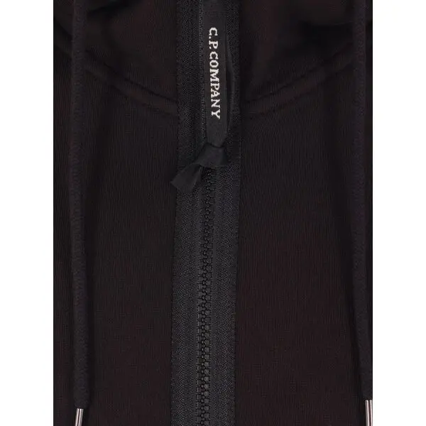 C.P. COMPANY Zip-up Cotton Hoodie With Goggles Detail