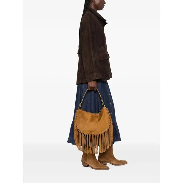 Isabel Marant Étoile Suede Shoulder Bag With Fringe Detail