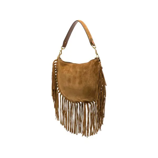 Isabel Marant Étoile Suede Shoulder Bag With Fringe Detail
