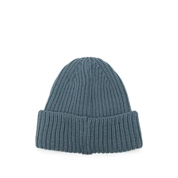 C.P. COMPANY Ribbed Knit Goggle Beanie - Blue
