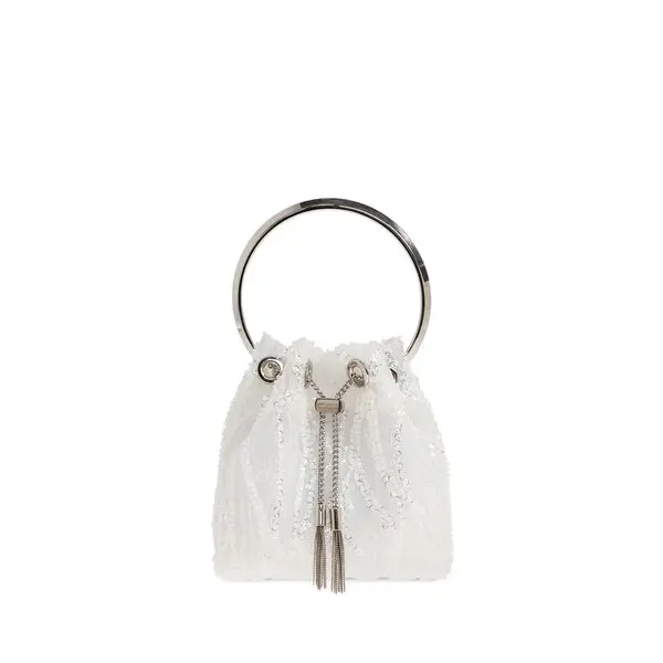 JIMMY CHOO Bucket Bags - White