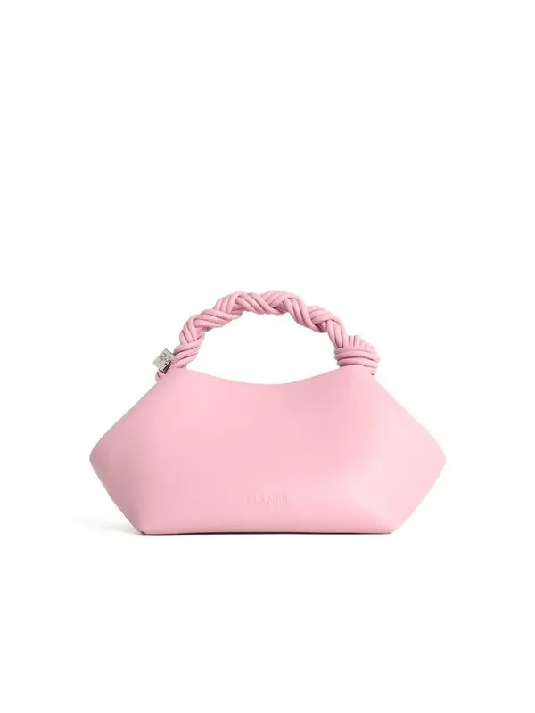 GANNI Bou" Smooth Leather Small Handheld Bag - Pink