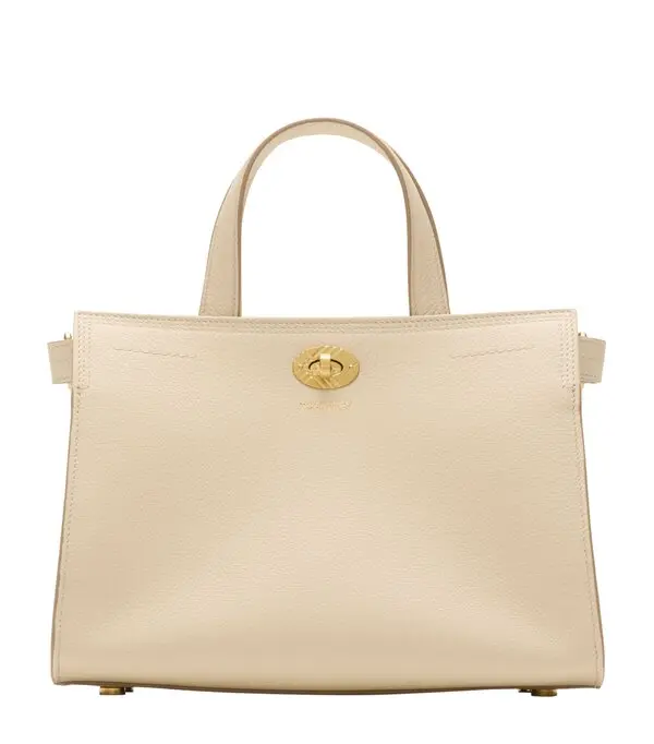 Burberry Mini Calfskin Cotswolds Tote Bag - Ivory