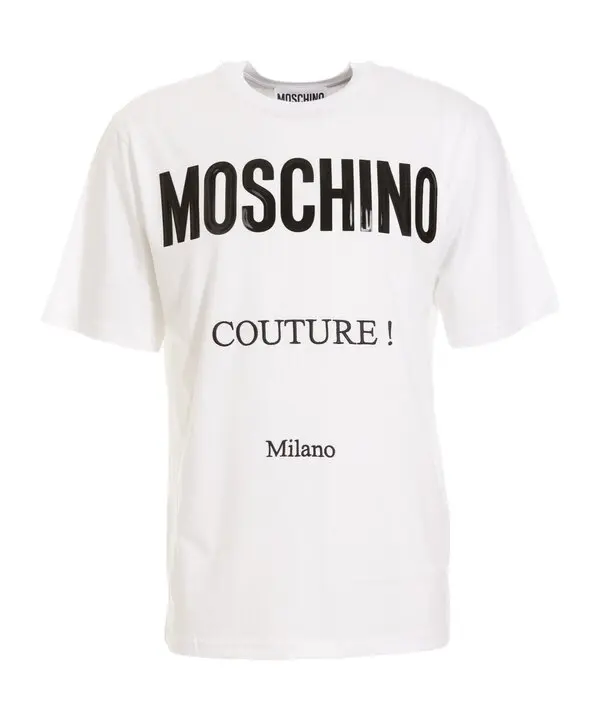 Moschino Printed Crewneck T-shirt - White