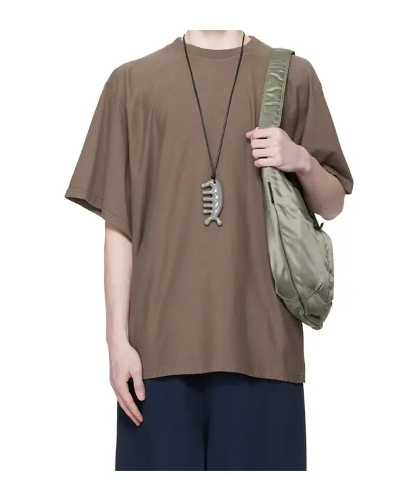 HED MAYNER Embroidered Oversized T-shirt - Brown