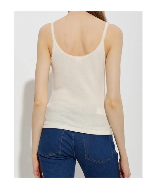 RE/DONE Lace Strap Tank Top