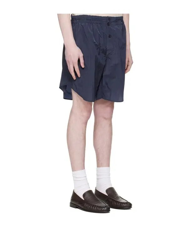 HED MAYNER Curved Elastic Waist Shorts