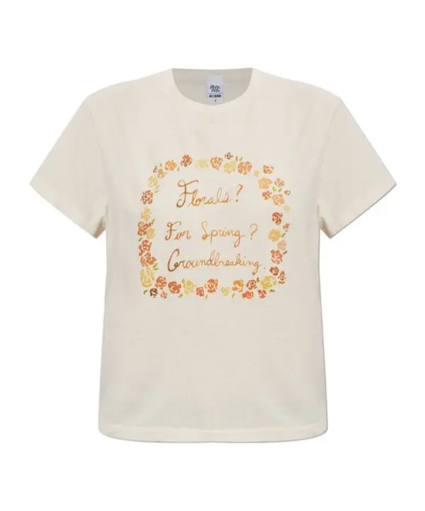 RE/DONE 1950s Boxy Floral-print T-shirt - White