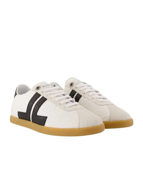 LANVIN Quilted Low-top Sneakers - White