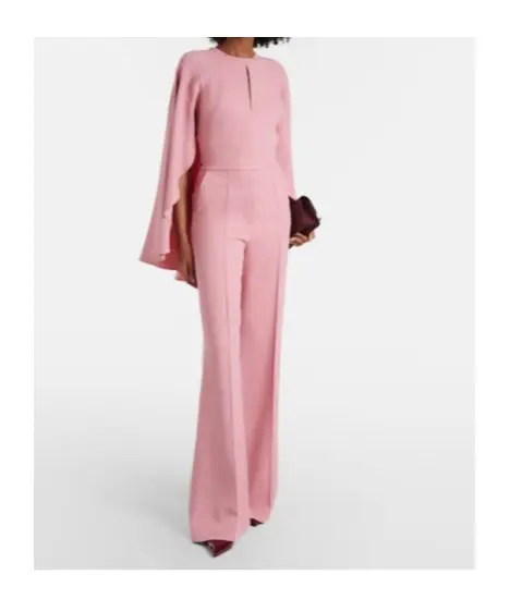 Elie Saab Caped Cady Jumpsuit