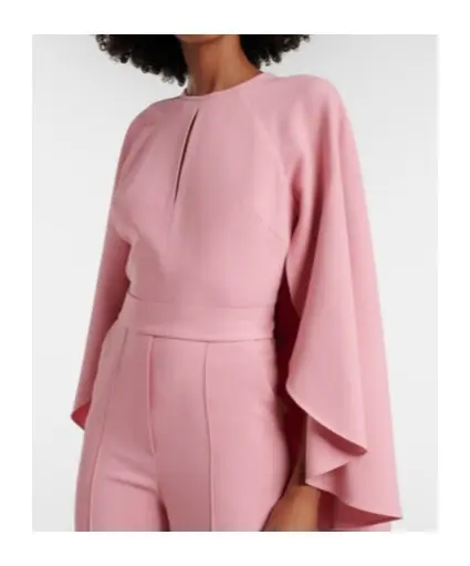 Elie Saab Caped Cady Jumpsuit