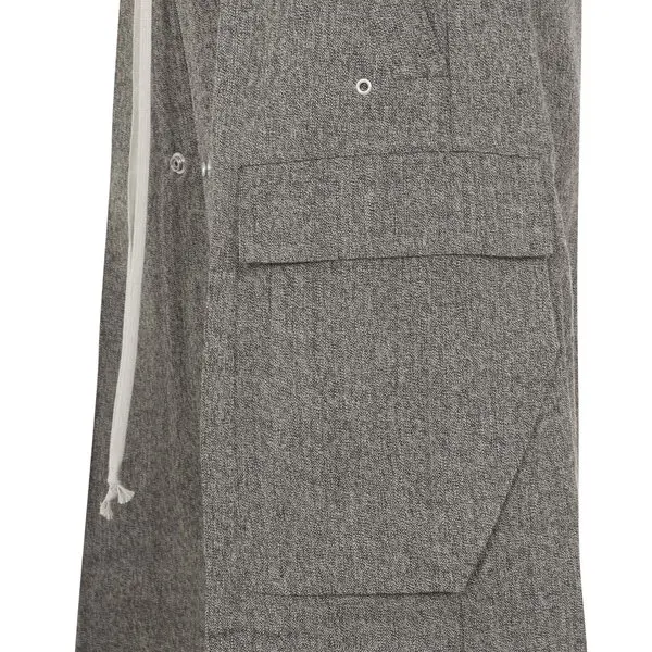 Rick Owens Drawstring Wide-leg Cargo Pants