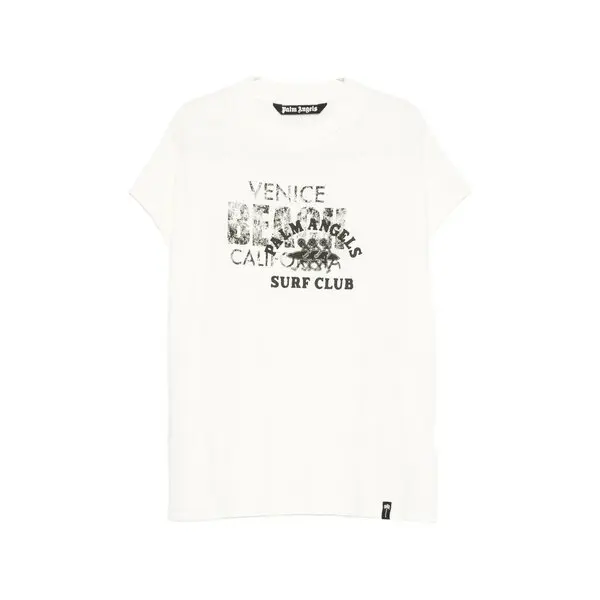 Palm Angels Neutrals T-shirts & Vests T-shirts - Cream